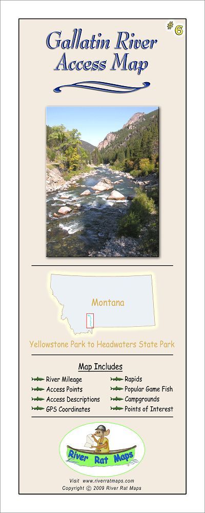 Gallatin River Access Map - Beartooth Flyfishing