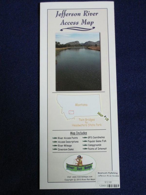 Jefferson River Access Map - Beartooth Flyfishing