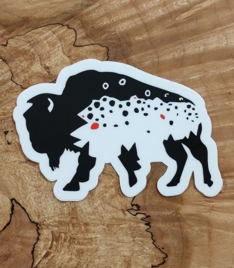 Spotted Buffalo Sticker - Beartooth Flyfishing
